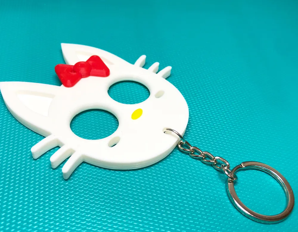 Hello Kitty Cat Self Defense Keychain by Mike 3D - MakerWorld