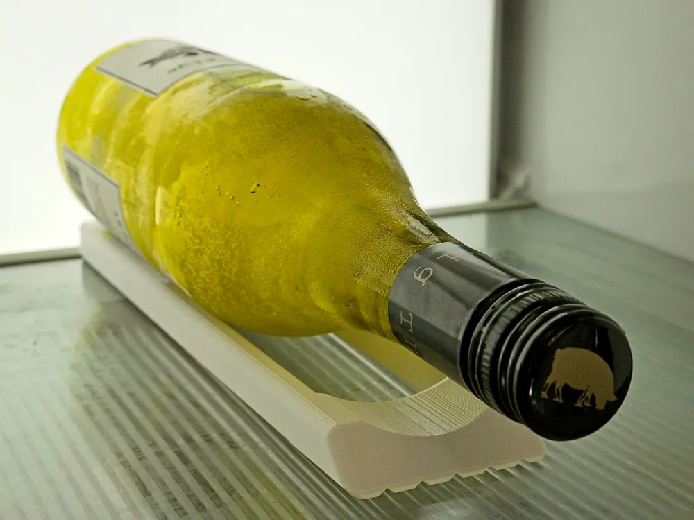 Refrigerator wine bottle rest (V2) by Every Day CountsMakerWorld ...