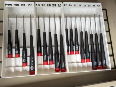 Precision screwdriver gridfinity holder by Adam - MakerWorld