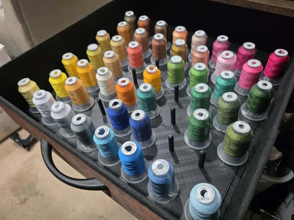 Embroidery Thread Spools Holder - Free 3D Print Model - MakerWorld
