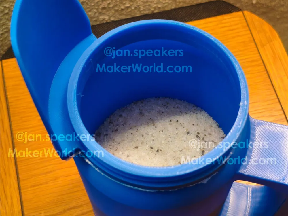 Winter Ice Salt Spreader – 1kg with Scoop - Free 3D Print Model ...