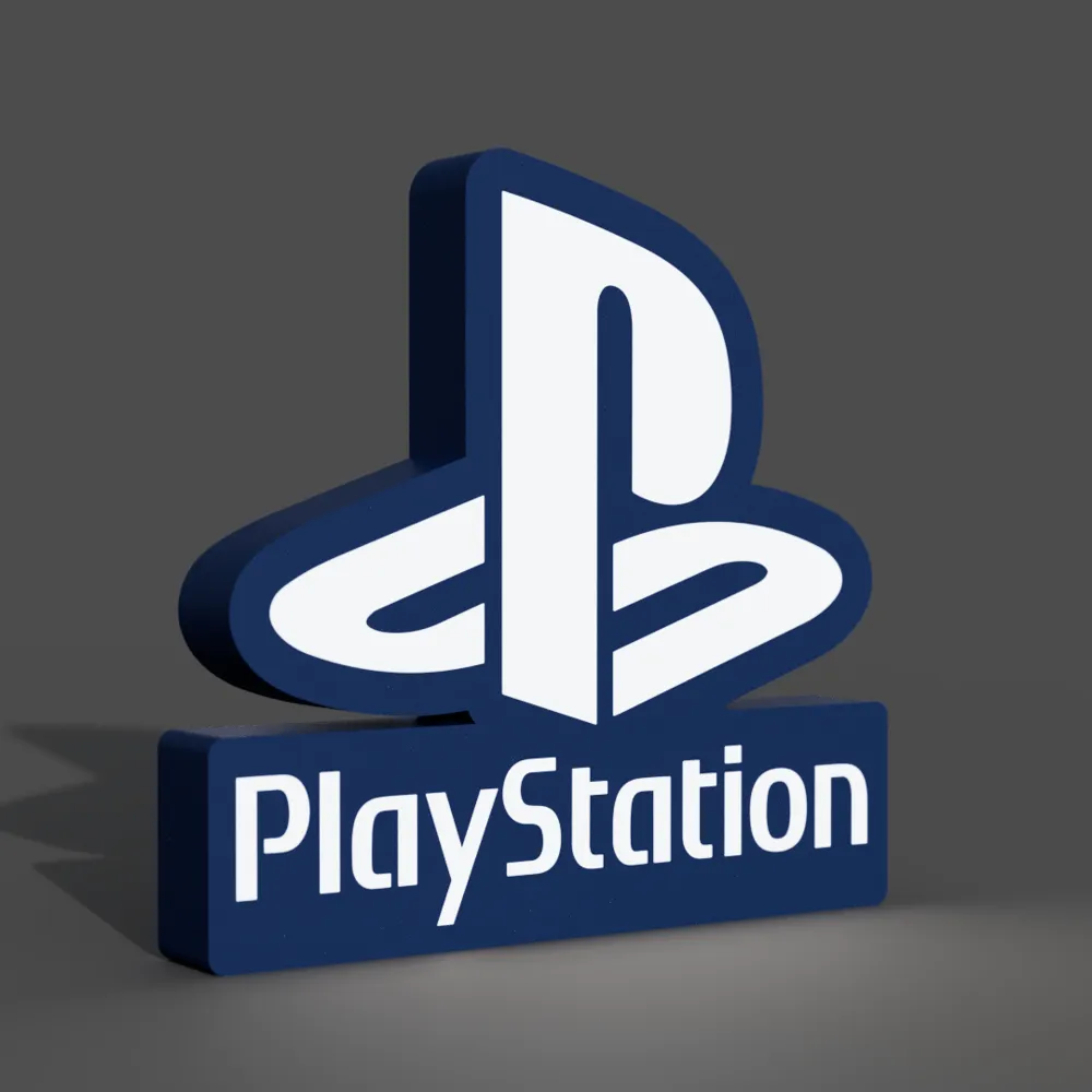 Playstation logo Lightbox LED Lamp - Free 3D Print Model - MakerWorld