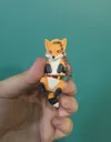 Fox & Arctic Fox - Articulated Animal Keychain - Free 3D Print Model ...