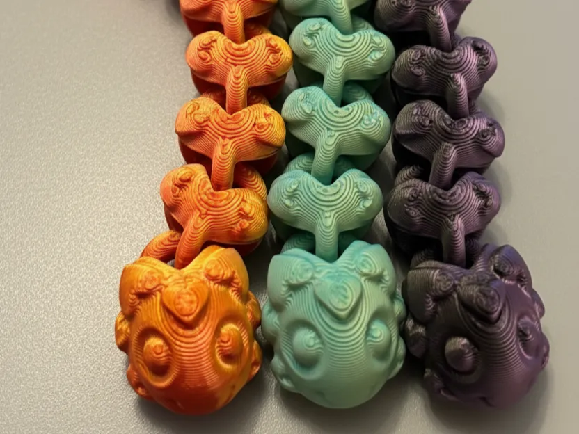 Cute Valentines Snakey Flexi - Free 3D Print Model - MakerWorld