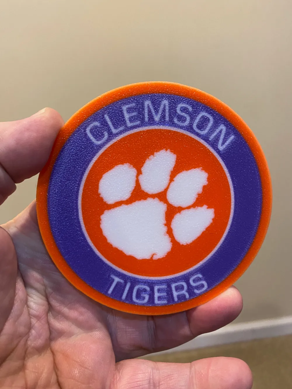 Clemson Tigers Coaster set of 4 by CYBR3D - MakerWorld