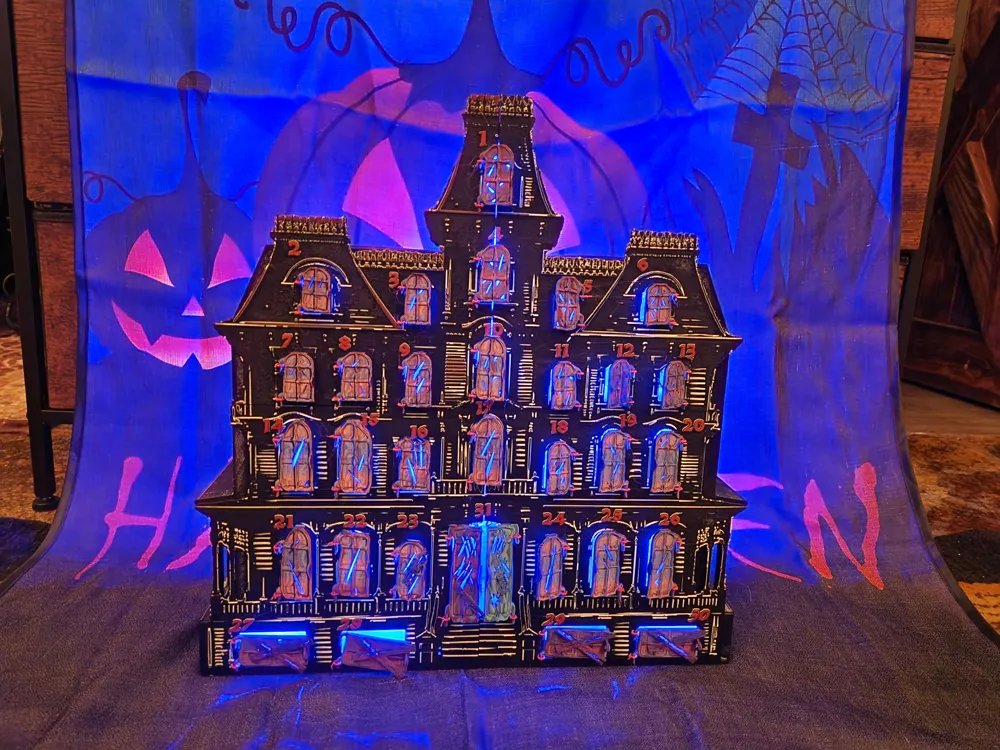 Halloween Haunted House Advent Calendar - Free 3D Print Model - MakerWorld