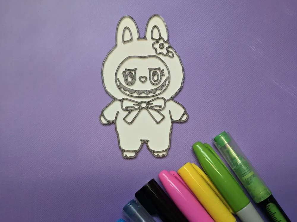 La Bu Bu Boo Boo Coloring Cute Craft by Merilno3D MakerWorld: Download ...