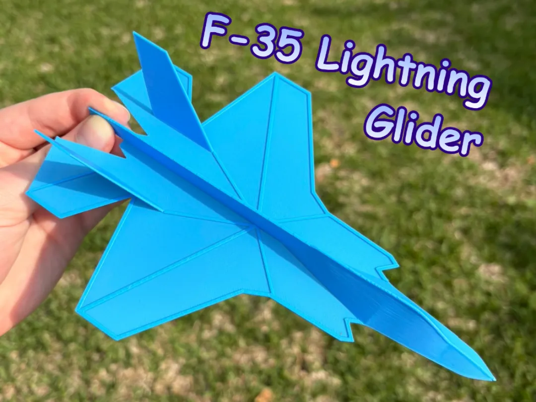 F-35 Lightning - Lightweight Stable Glider - Free 3D Print Model ...