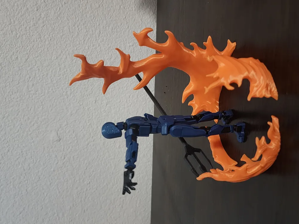 Action Figure Flame Effects - Free 3D Print Model - MakerWorld