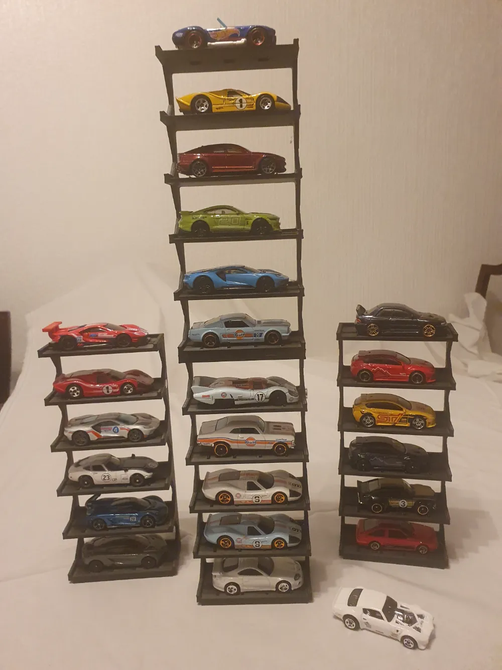 Hotwheels display rack by DerkDiggler MakerWorld: Download Free 3D Models
