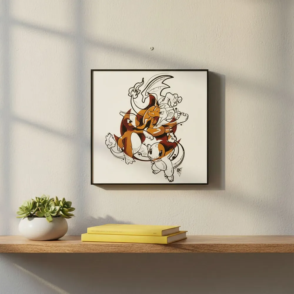 Pokemon Charmander Evolution Line 200x200 - Free 3D Print Model ...