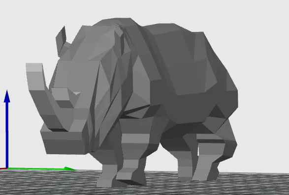 Rhino Low Poly - Free 3D Print Model - MakerWorld