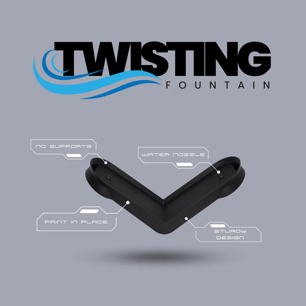 TWISTING FOUNTAIN FIDGET TOY / PRINT IN PLACE by Sektor 7 Studios MakerWorld: Download Free 3D ...