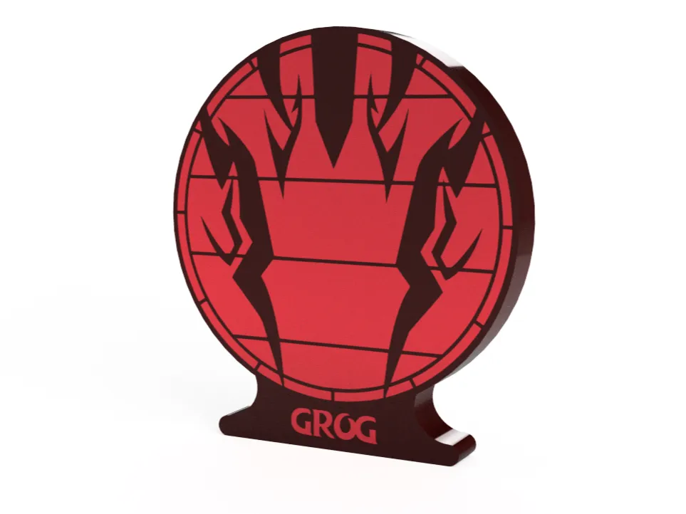 Grog Symbol Vox Machina Lightbox - Free 3D Print Model - MakerWorld