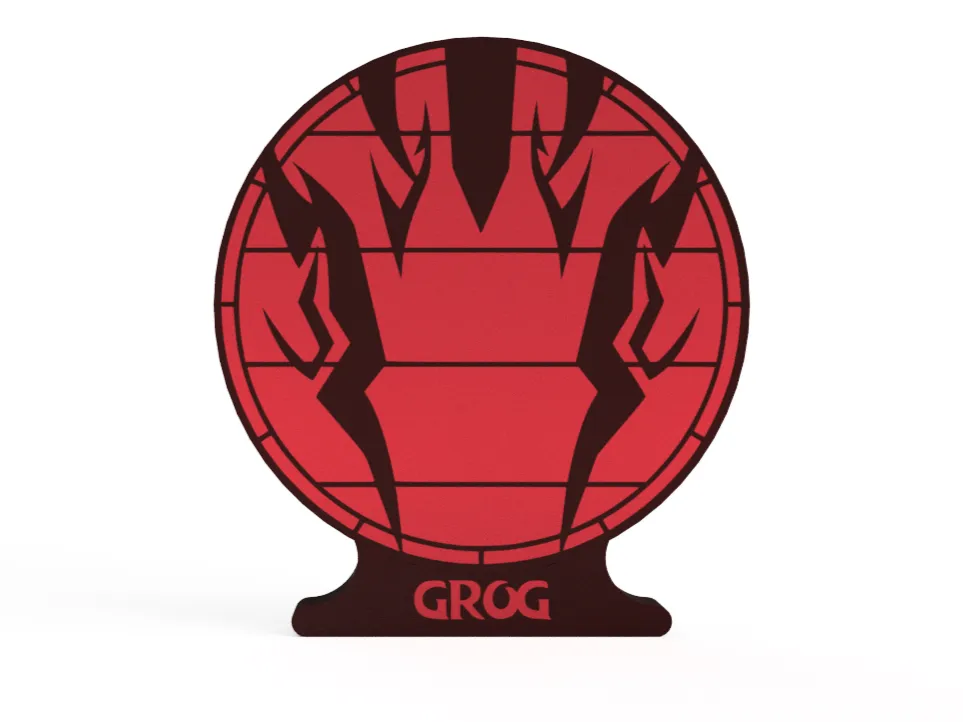 Grog Symbol Vox Machina Lightbox by Sitsero - MakerWorld