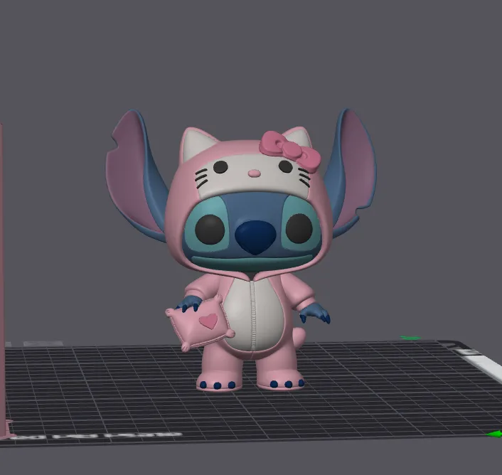 Stitch in Hello Kitty costume - Free 3D Print Model - MakerWorld