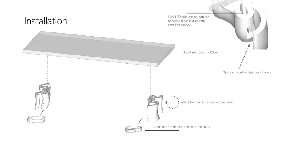 Flowing Pillars (Monitor riser stand) by Tele - MakerWorld