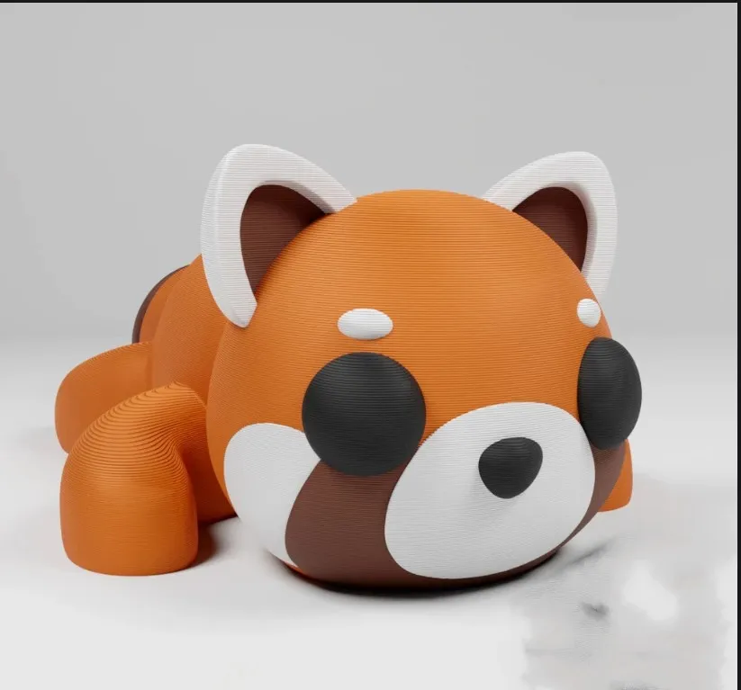 Articulated Sleeping Red Panda by Tsuru - MakerWorld