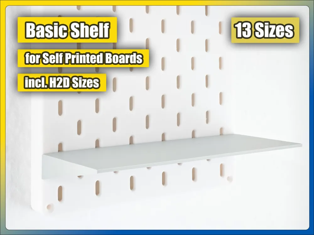 Skadis Shelf for DIY Boards by AU3D MakerWorld: Download Free 3D Models
