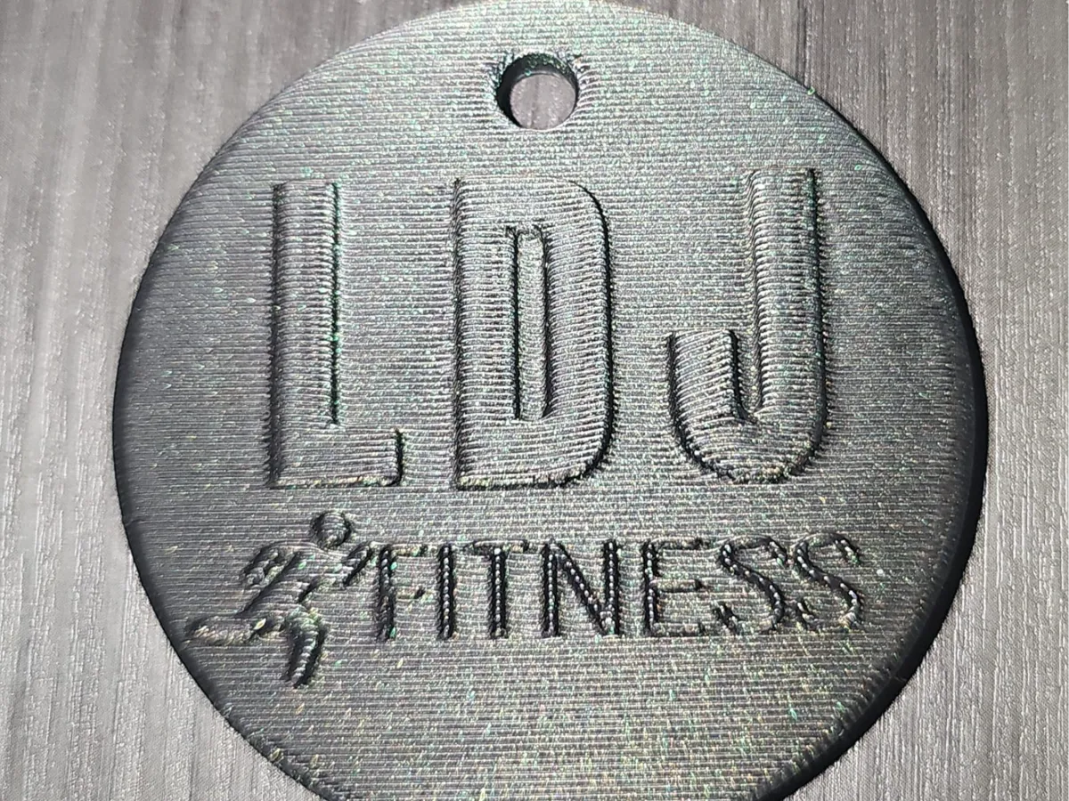 LDJ FITNESS key ring - Free 3D Print Model - MakerWorld