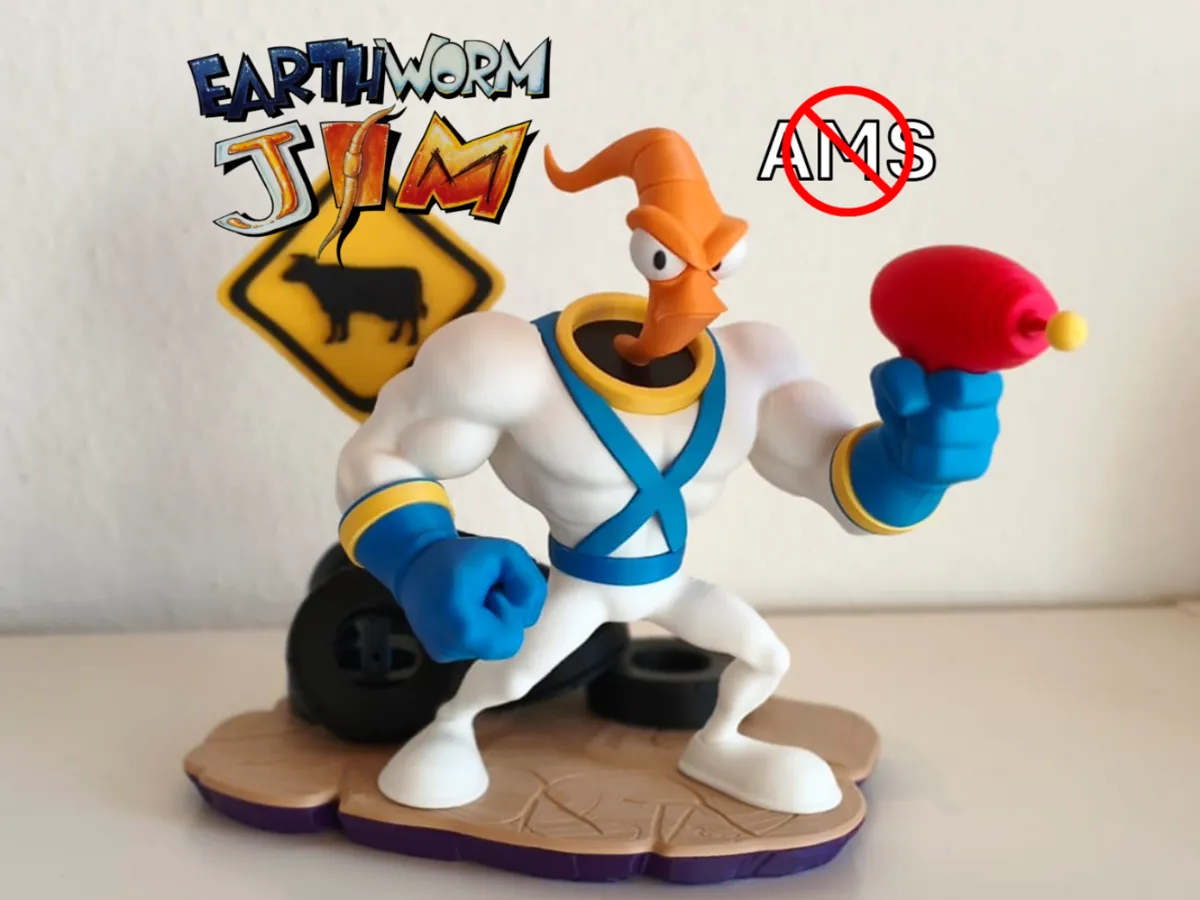 Earthworm Jim - (Multiparte, Sem AMS) - Modelo gratuito para impressão ...