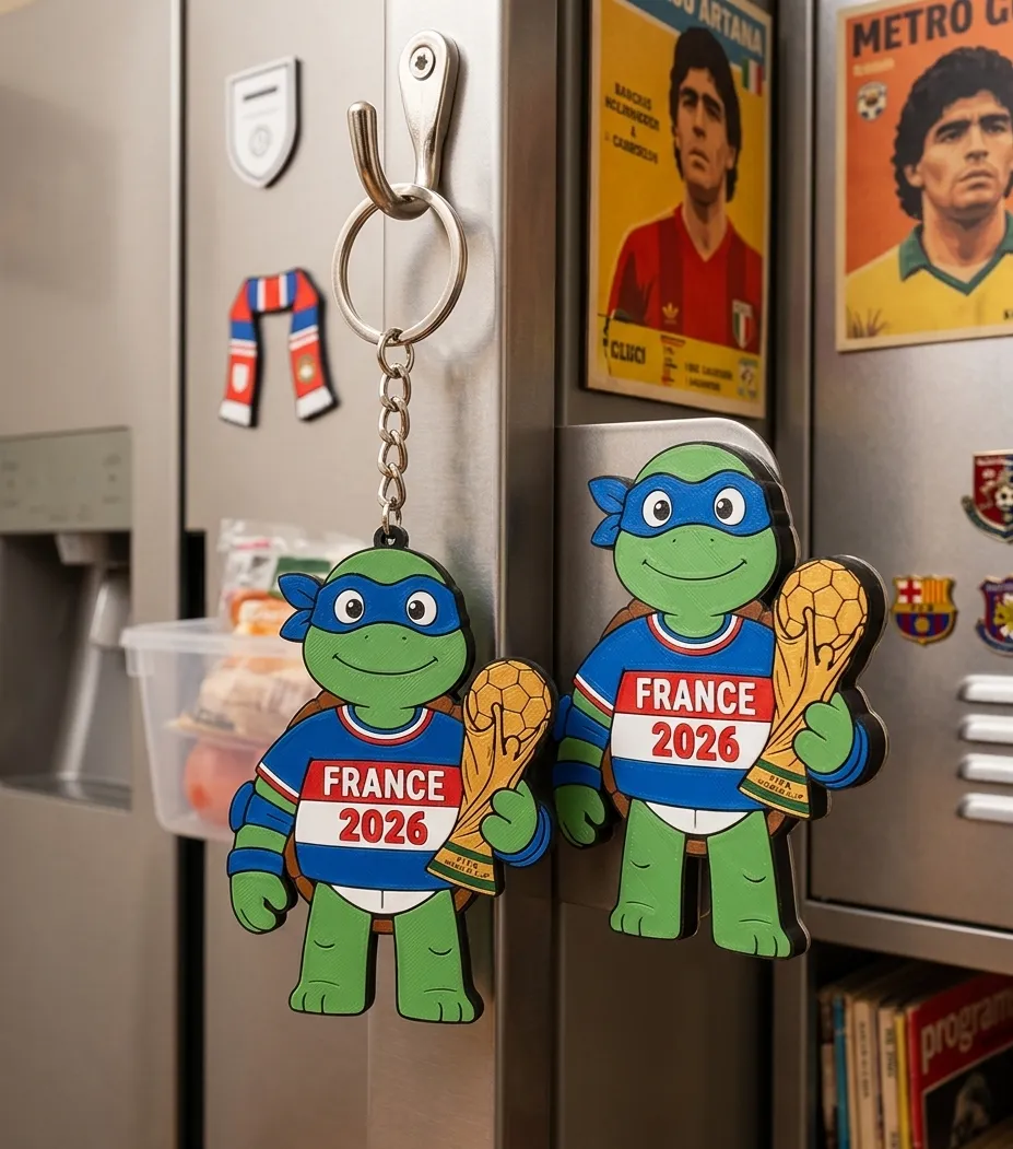 Fifa Word Cup 2026 Ninja Turtle France Mbappé - Free 3D Print Model ...