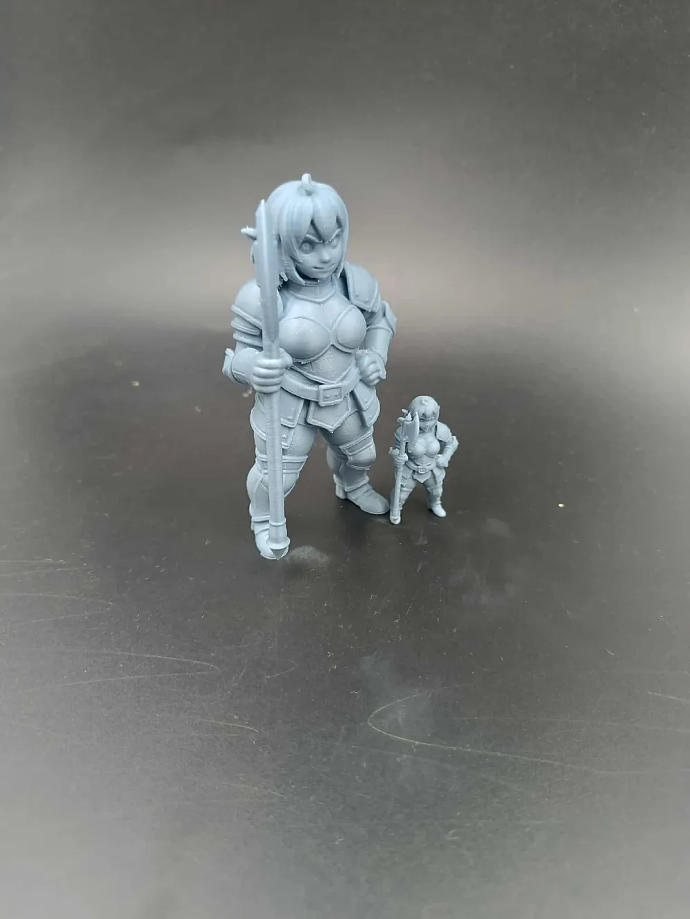 Goblin Warrior Girl – Halberd Mistress - RPG D&D by drakeforge3d MakerWorld: Download Free 3D Models