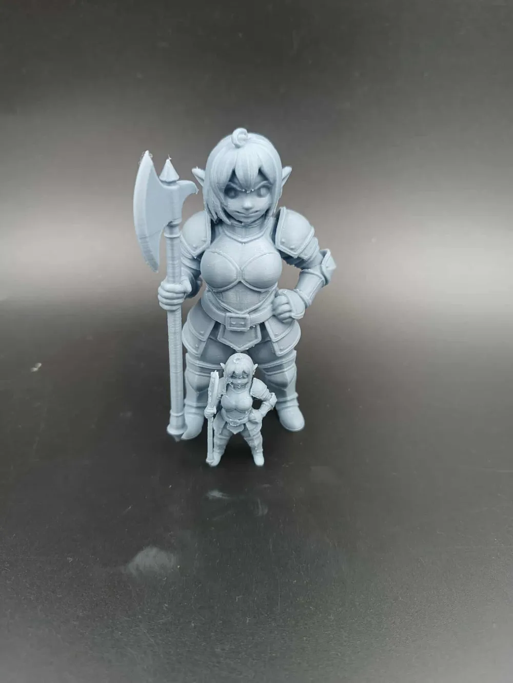 Chica Guerrera Goblin – Maestra de Alabarda - RPG D&D por drakeforge3d ...