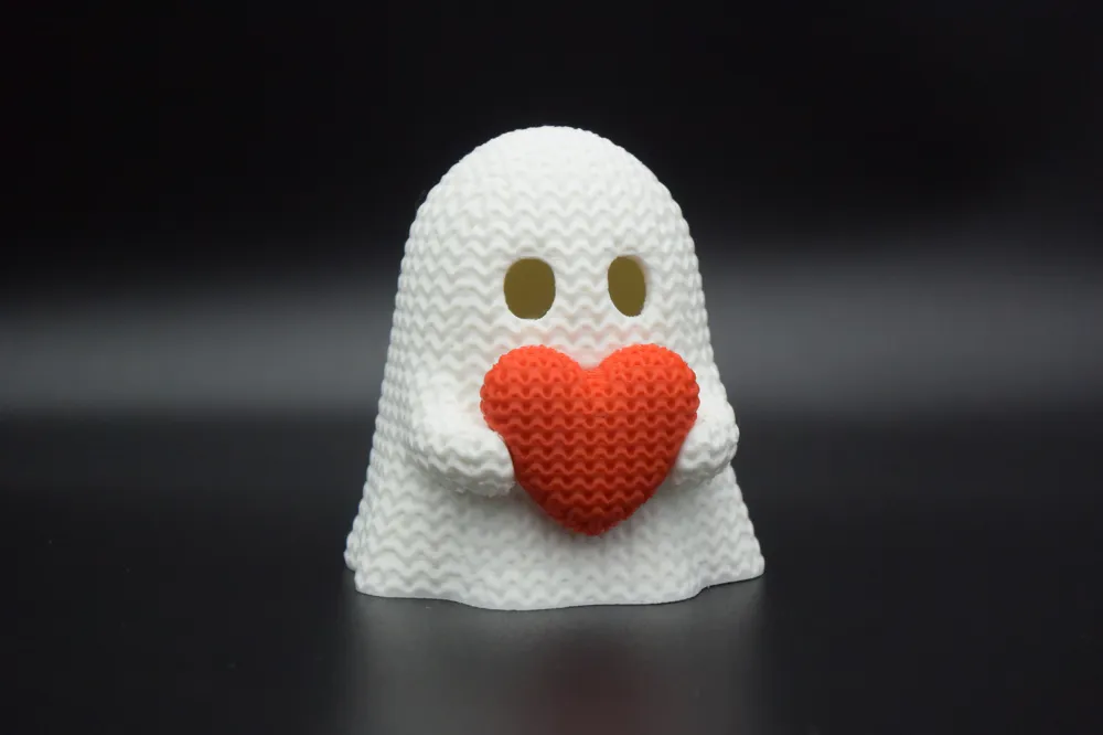 Knitted Halloween Heart Ghost by Smoggy3D MakerWorld: Download Free 3D ...