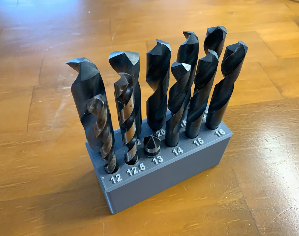 Large Drill Bits Stand by Wiseone - MakerWorld