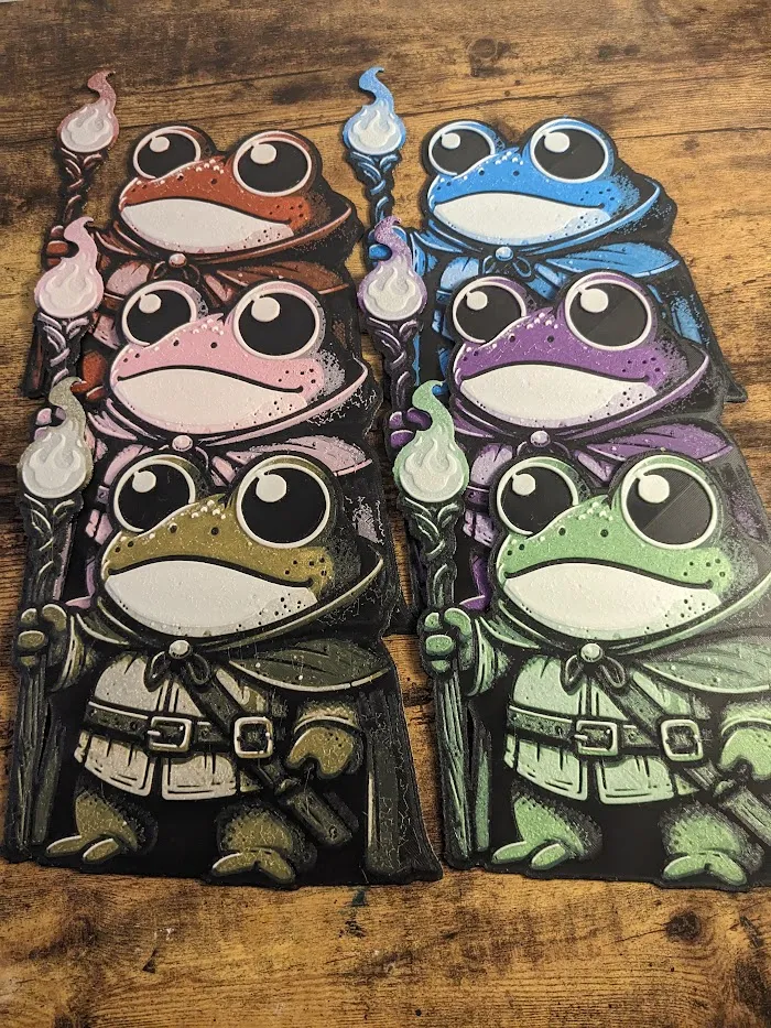 Frosch-Zauberer HueForge Wandcharakter - Fantasy-Kunst – Kostenloses 3D ...