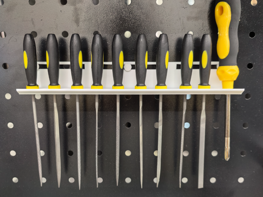 Suitable for most round-holed pegboards - file/screwdriver holder by ...