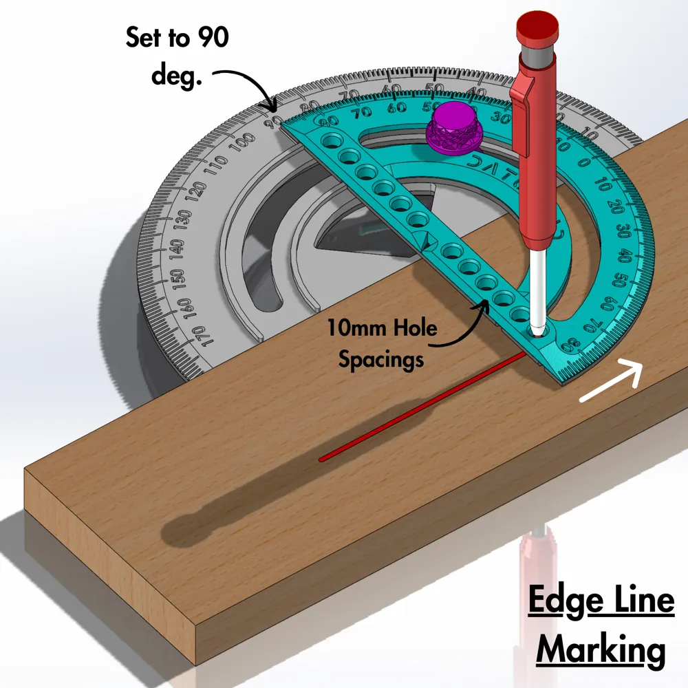 Dual Protractor - Free 3D Print Model - MakerWorld