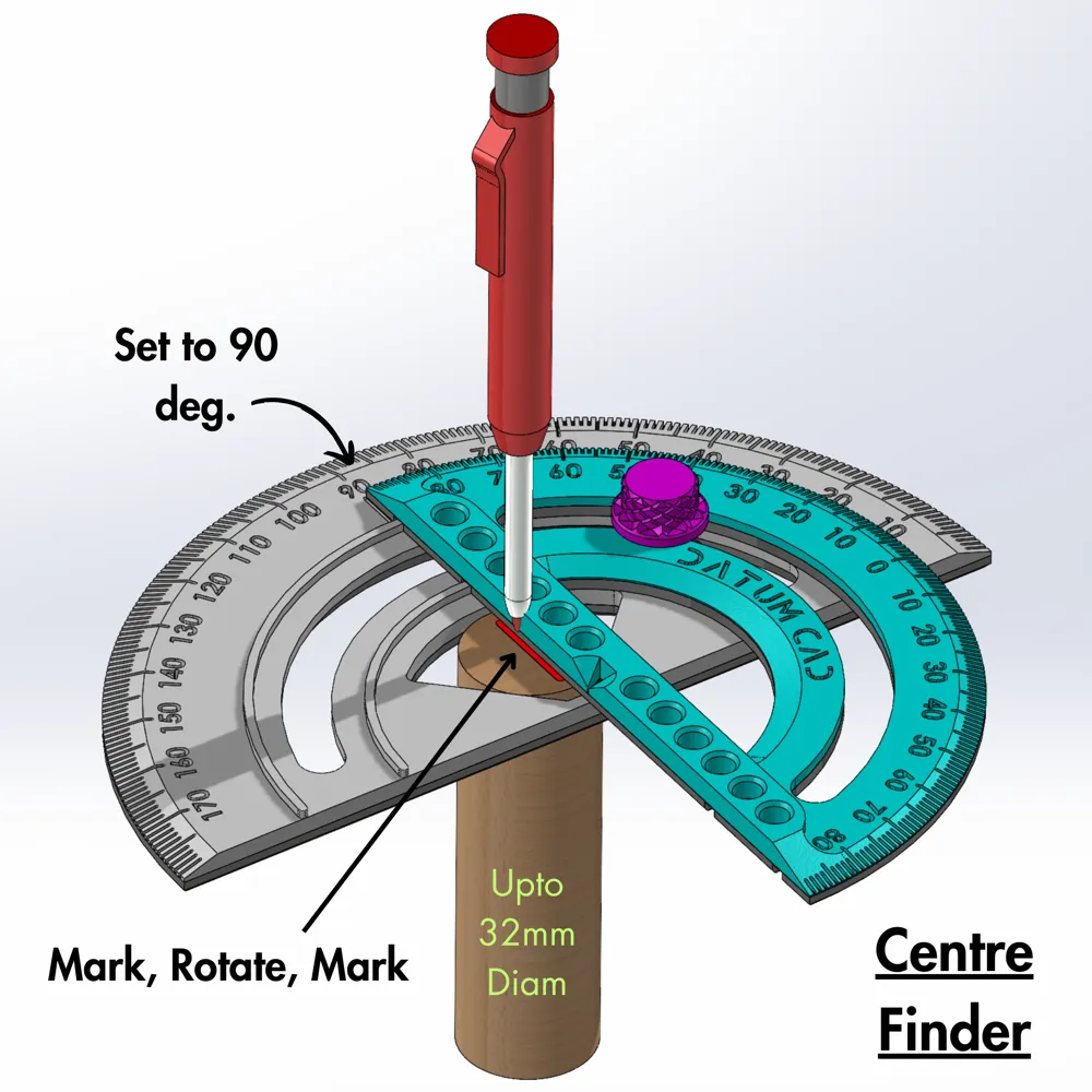 Dual Protractor - Free 3D Print Model - MakerWorld