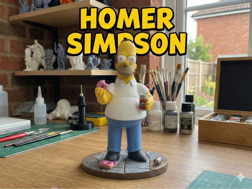 Homer Simpson - 3D Model - Free 3D Print Model - MakerWorld