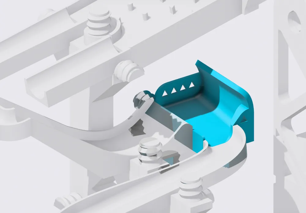 Marble Run 003 Jump Catcher by MplusM - MakerWorld