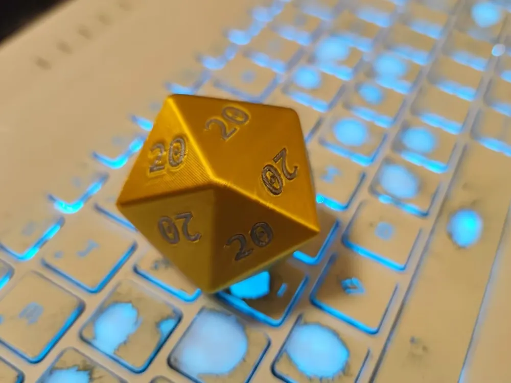 A full 20-sided die with only 20s by 仓鼠球MakerWorld: Download Free 3D Models