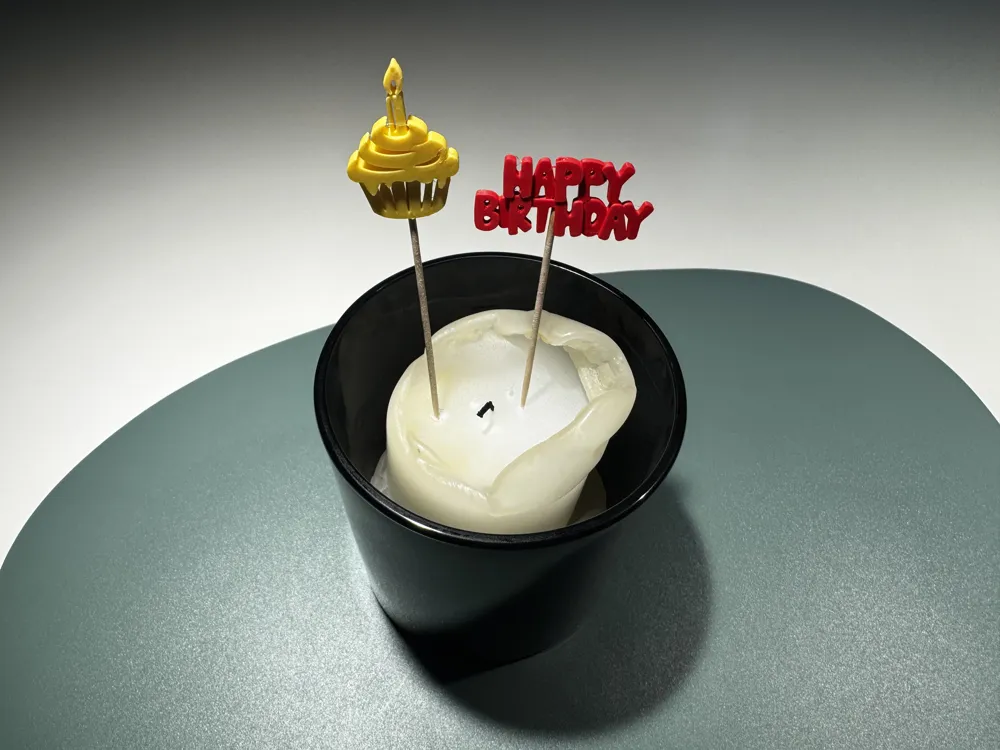 Toothpick Topper – Letters, Numbers & Birthday Set - Free 3D Print ...