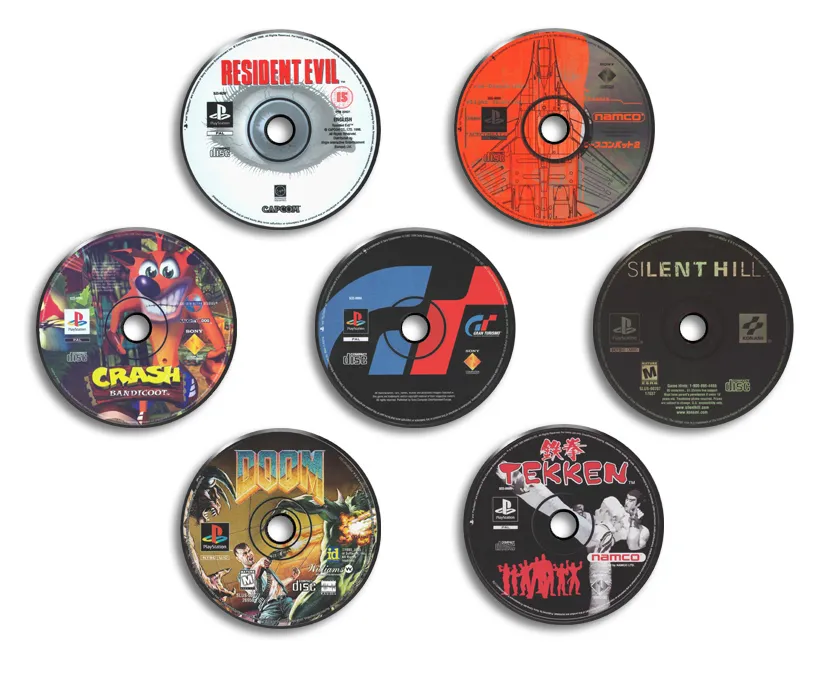 Wall Art - CD ROM Playstation PSX by Sakkez Games - MakerWorld