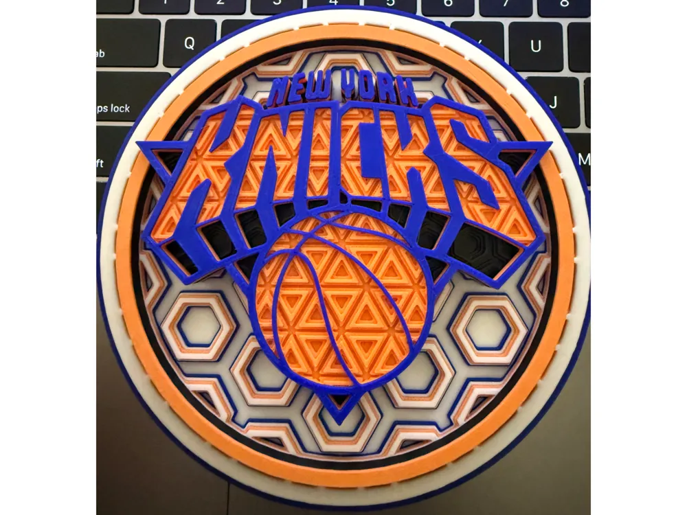 New York Knicks Dimensional Mosaic by Richie Rich Richie Rich - MakerWorld