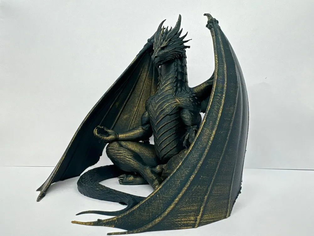 Dragon meditating - Free 3D Print Model - MakerWorld