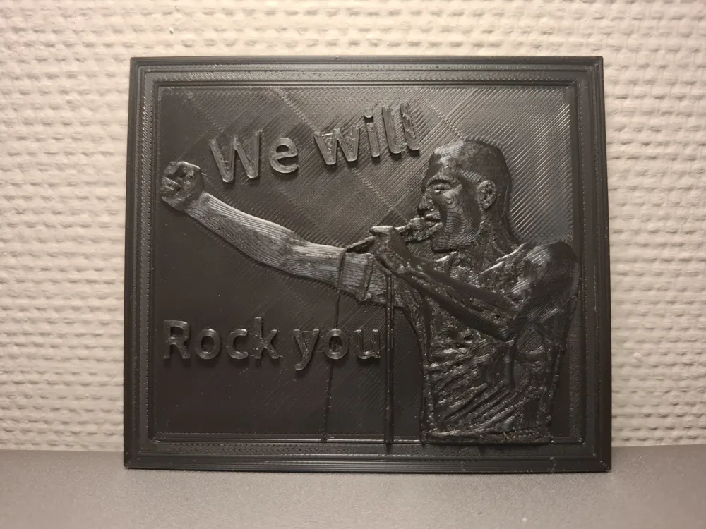 Freddie Mercury - Queen - We will rock you ! - Free 3D Print Model ...