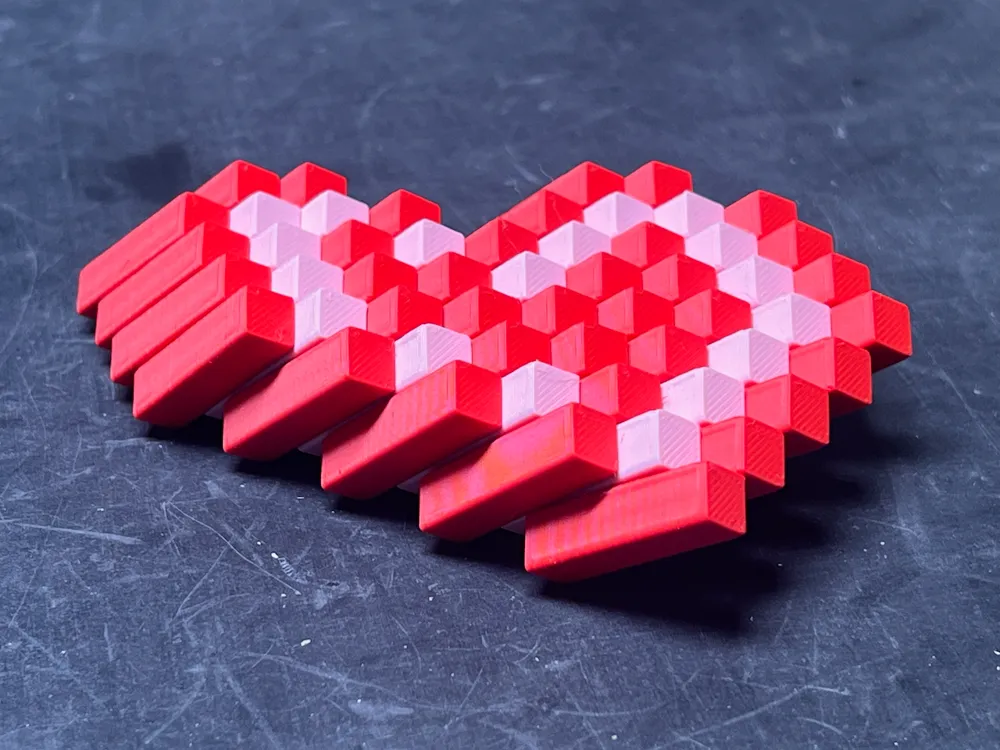 Blushing Heart Flexigrid by jetpad - MakerWorld