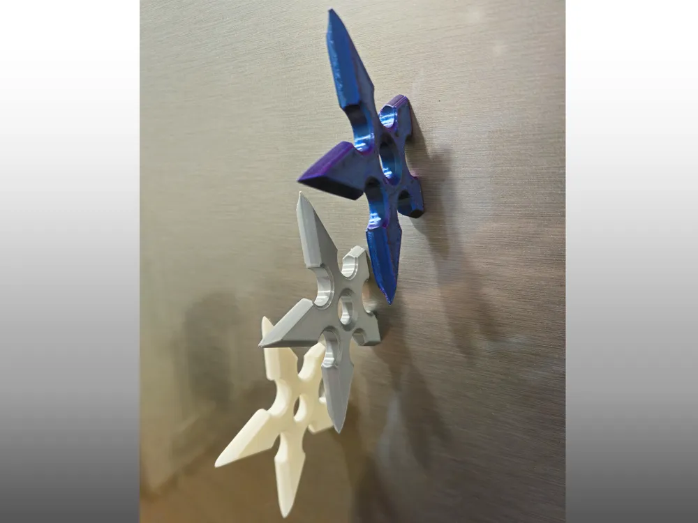 Ninja Star (Shuriken) – Full & Magnetic Versions - Free 3D Print Model ...