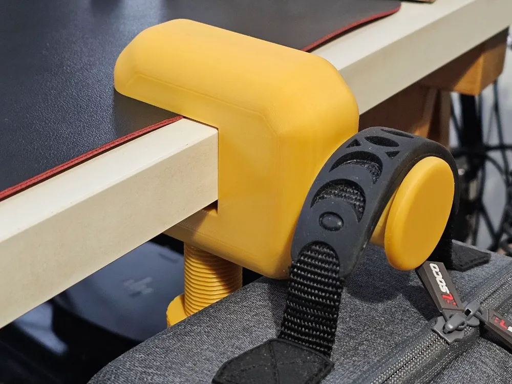 Backpack Hook - Desk Clamp by Mat_3d - MakerWorld