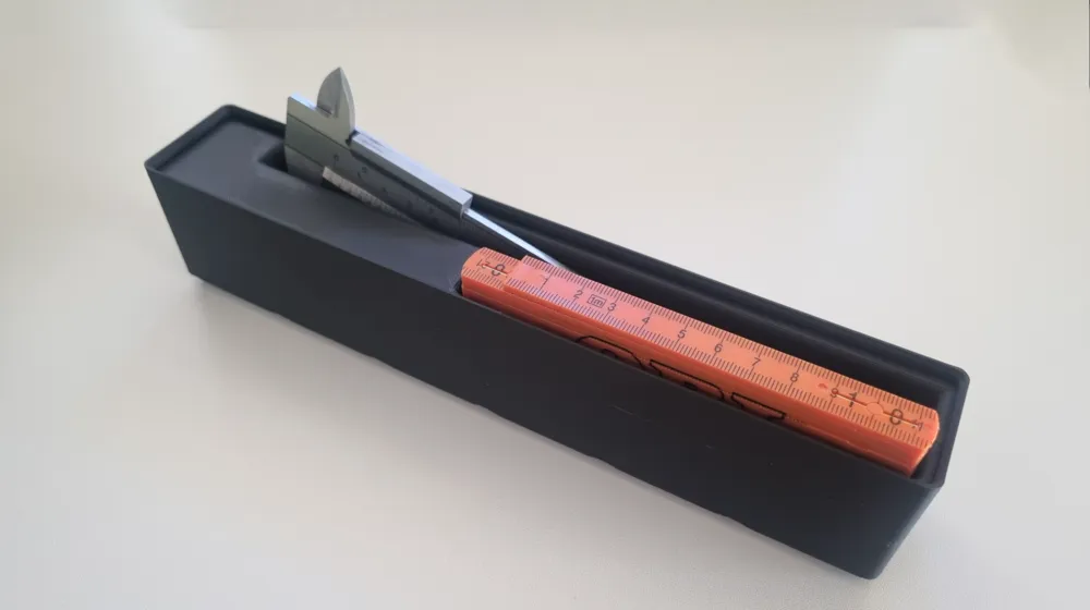 Gridfinity for calipers and 1 meter ruler by M&M MakerWorld: Download ...