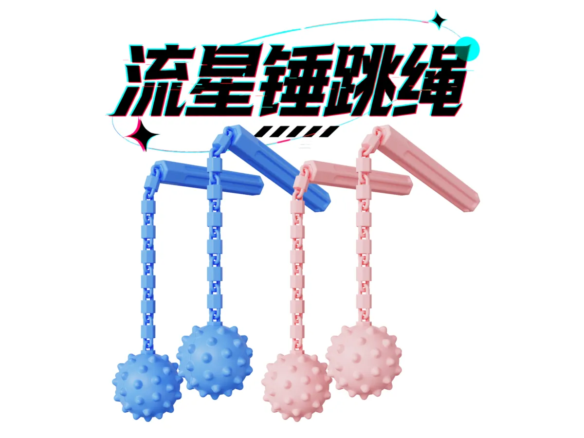 Meteor Hammer Jump Rope (Cordless Version) - Free 3D Print Model ...
