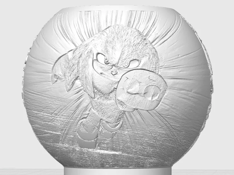 Lithophane - Sonic and Lightning McQueen - 2 models - Free 3D Print ...