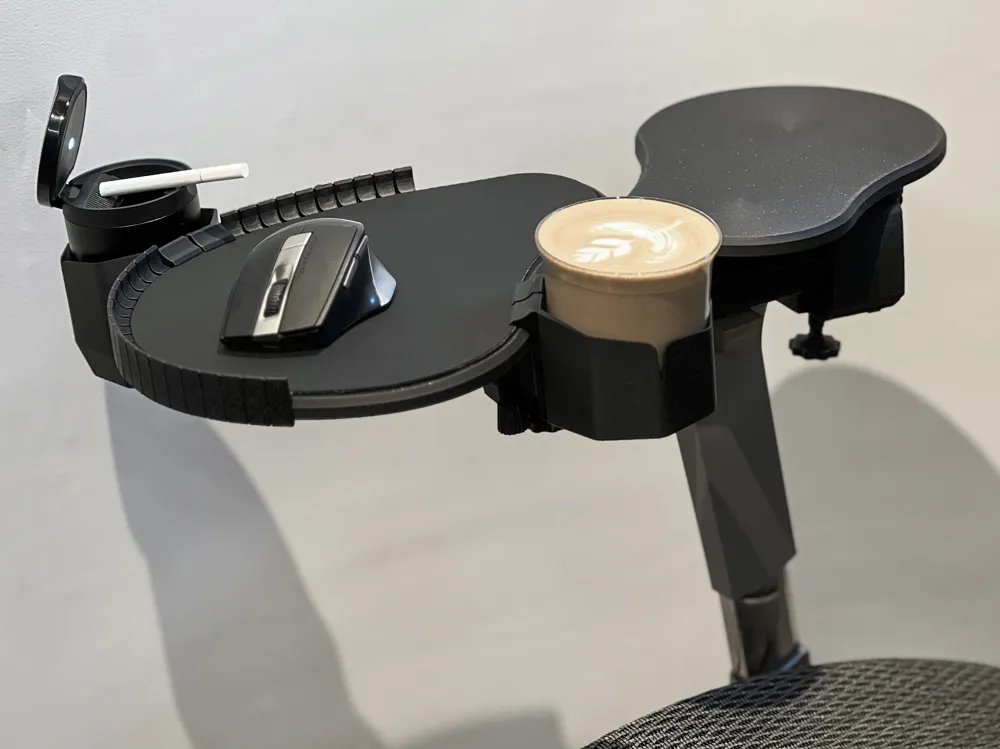 Multi-angle adjustable mouse tray and cup holder extension accessories ...
