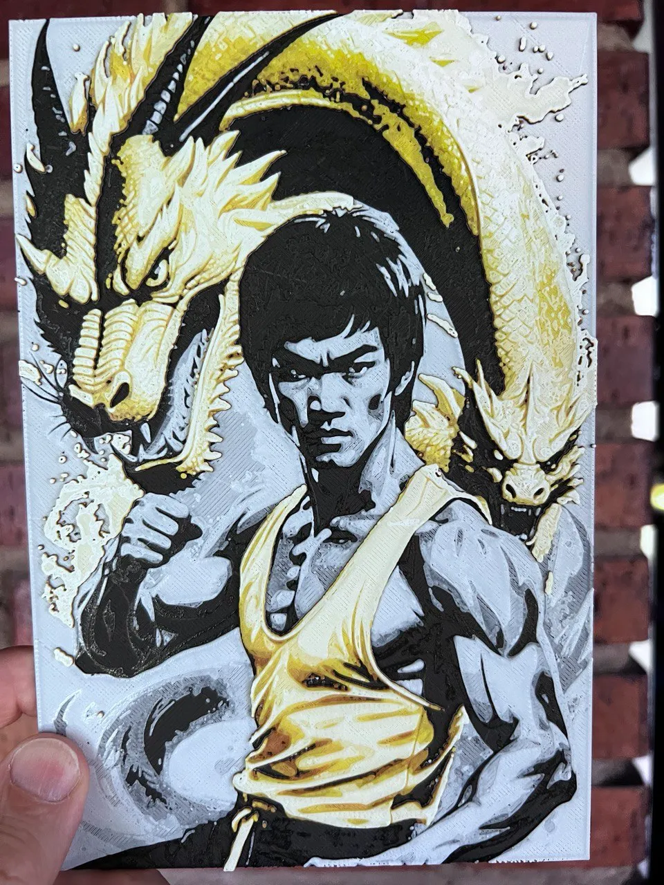 Bruce Lee hueforge by Mysstra hueforge - MakerWorld